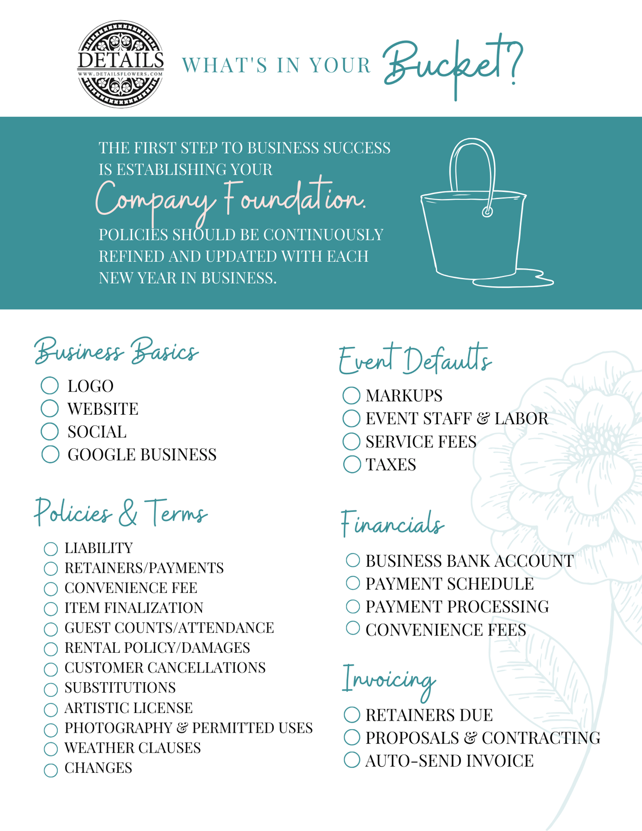 What's In Your Bucket?