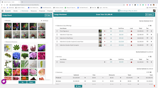 Valentine's Day Retail Prep Using Details Flowers Software